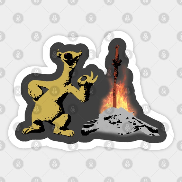 Sid, the fire king - Bonfire - Sticker | TeePublic