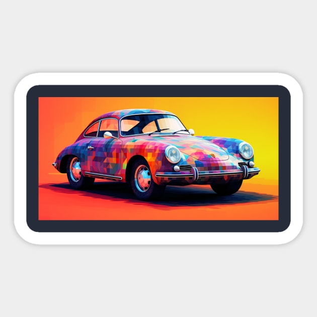 Porsche Pop Art - Porsche - Sticker | TeePublic