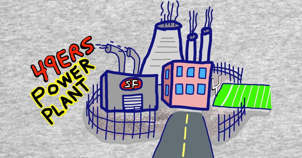 9ers Power Plant - Football Humor - T-Shirt | TeePublic