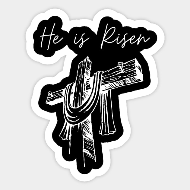 He Has Risen - Jesus Christ is risen - Jesus Christ - Sticker | TeePublic