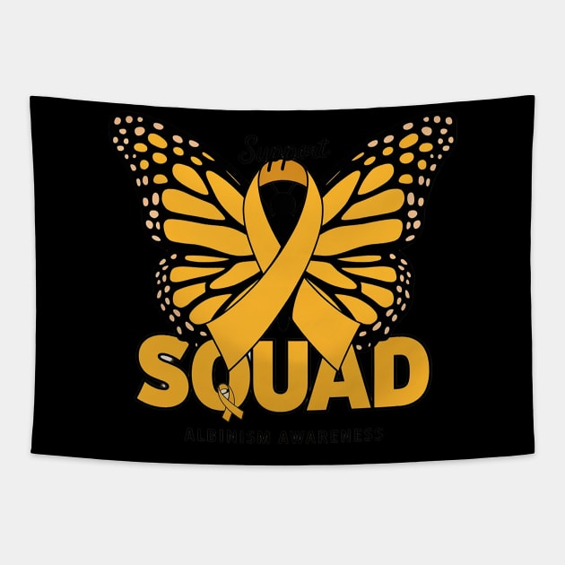 Support Squad Butterfly Yellow Ribbon Albinism Awareness - Support ...