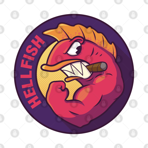 The Flying Hellfish - Hellfish - T-Shirt | TeePublic