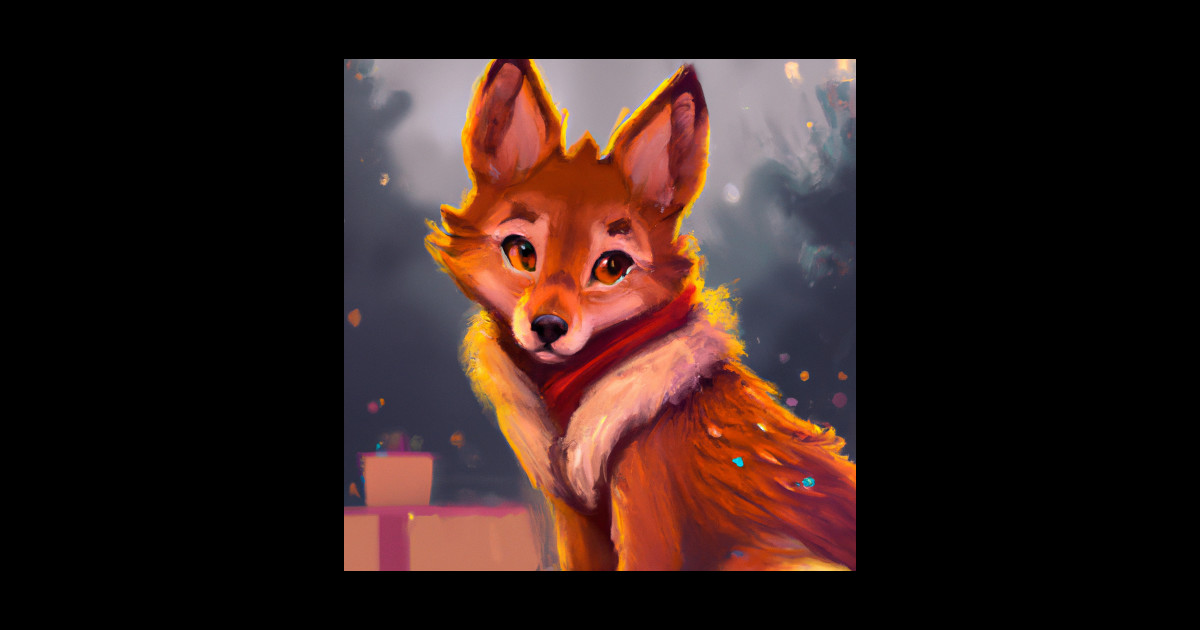 Cute Red Wolf Drawing - Cute Red Wolf - Sticker | TeePublic