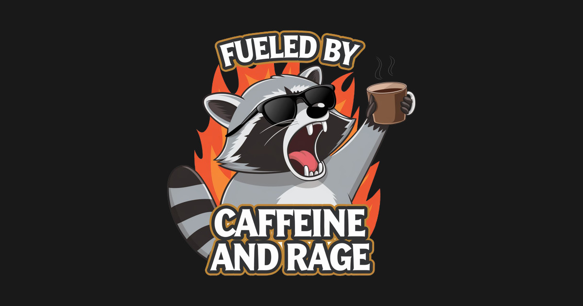 Fueled-by-caffeine-and-rage - Fueled By Caffeine And Rage - T-Shirt ...
