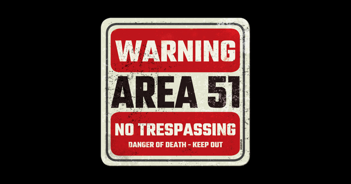Area 51 Color version - Area 51 - Sticker | TeePublic