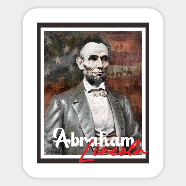 classic art design - Abraham Lincoln - Sticker | TeePublic