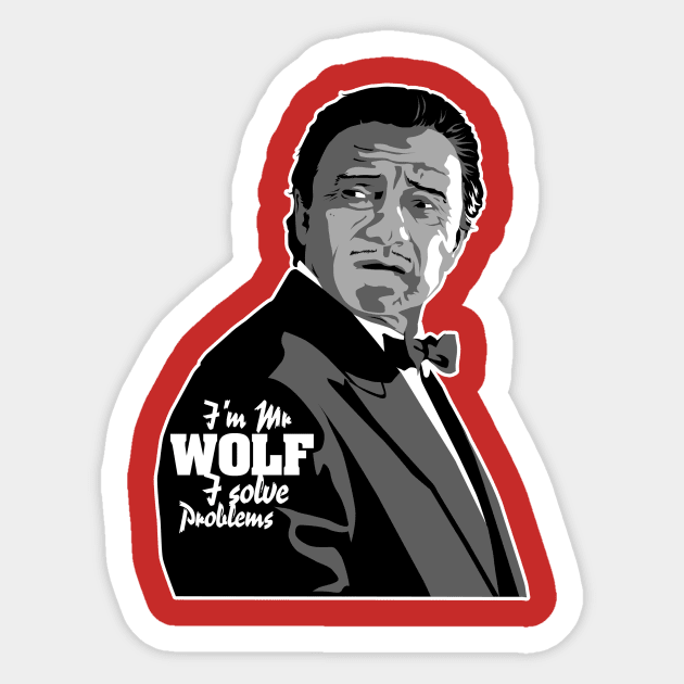 Mr Wolf (Pulp Fiction) - Mister Wolf - Sticker | TeePublic