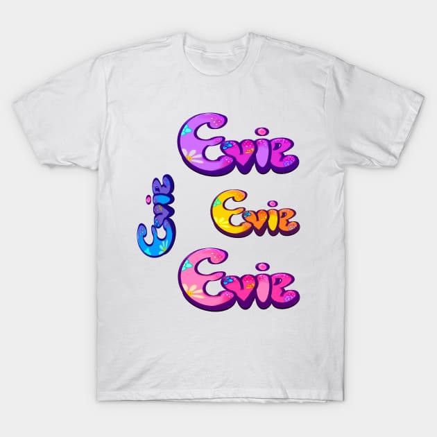 Evie name pack of 4 colors colours Evie - Evie - T-Shirt | TeePublic