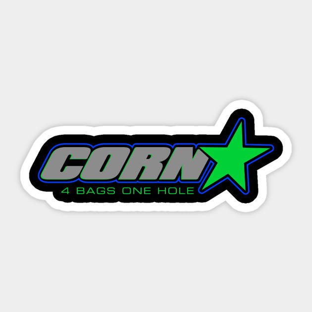 Corn Star - Cornhole - Sticker | TeePublic