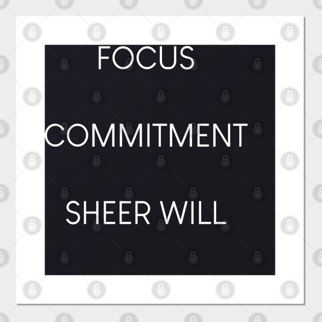 John Wick - Focus, Commitment, Sheer Will - John Wick - Posters and Art ...