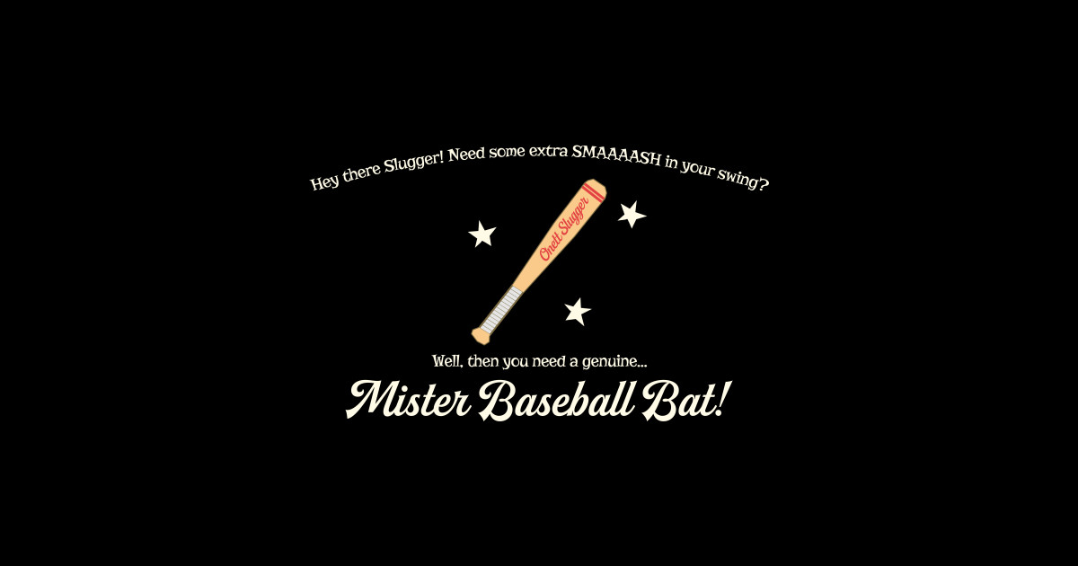 Mister Baseball Bat - Earthbound - Sticker | TeePublic