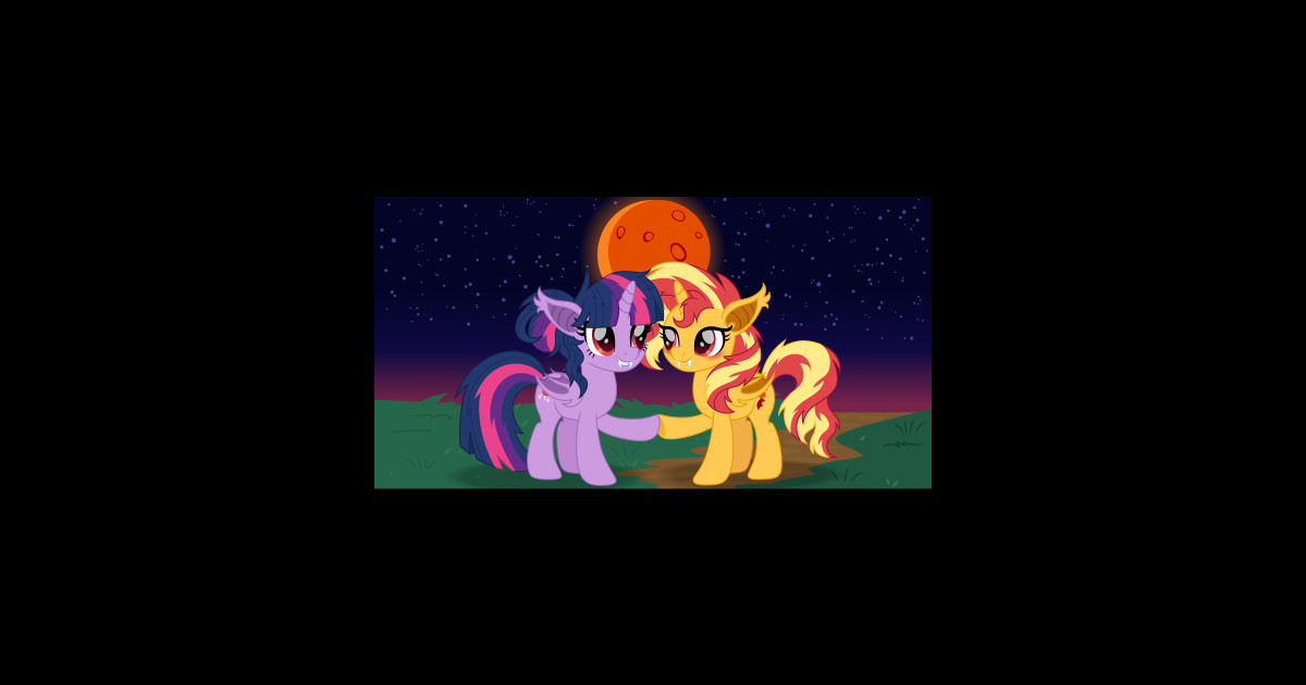 SciSet bat ponies scene - My Little Pony - Sticker | TeePublic