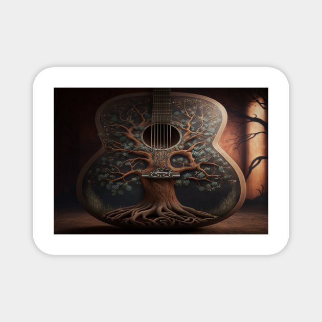 Acoustic Guitar Tree Of Life / Unwind Art Work Design - Unwind Artwork ...
