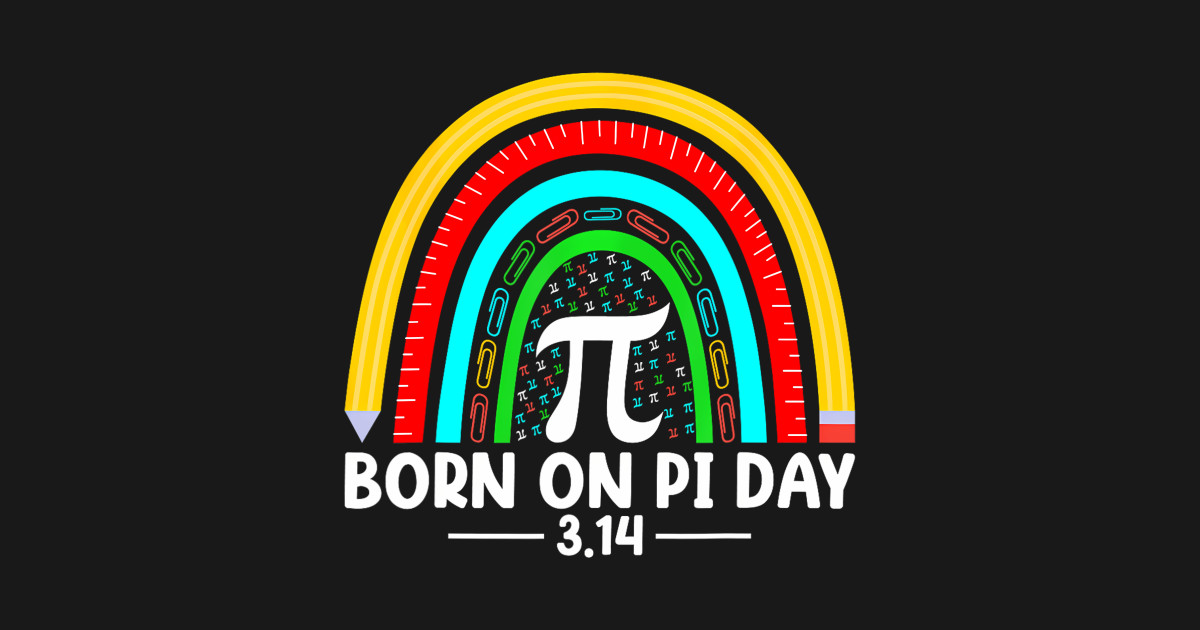 Pi Day Pi Symbol Rainbow Math Teacher Kids - Pi Day Pi Symbol Rainbow ...