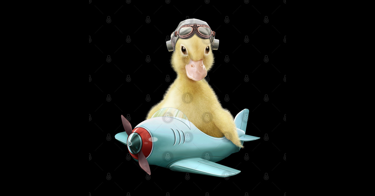 PILOT DUCK - Duck - Sticker | TeePublic