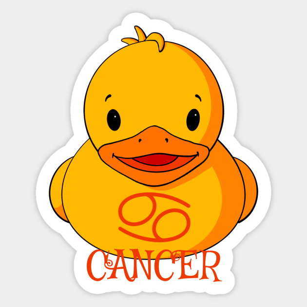 Cancer Rubber Duck - Cancer Zodiac - Sticker | TeePublic