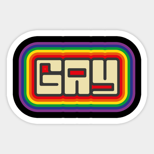 Gay - Gay - Sticker | TeePublic