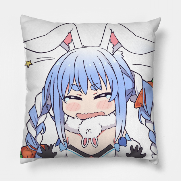 Usada Pekora Chibi - Virtual Youtuber - Pillow | TeePublic