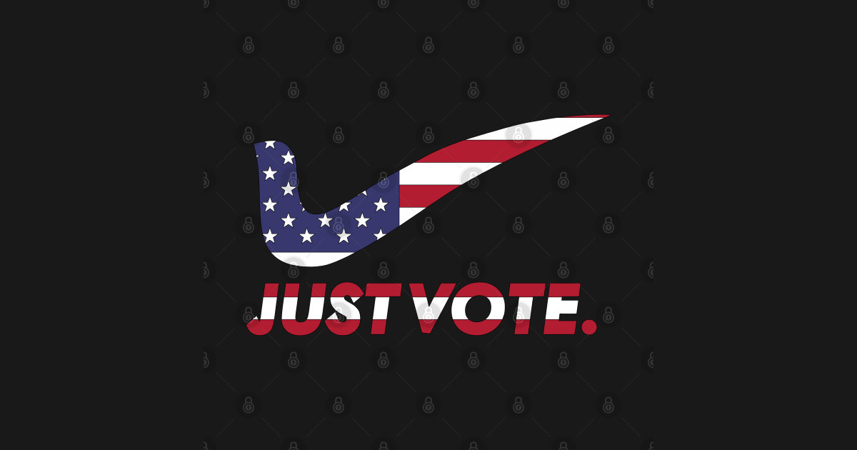 Just Vote Patriotic Colors - Patriotic - Sticker | TeePublic