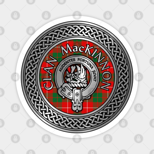 Clan MacKinnon Crest & Tartan Knot - Mackinnon - Magnet | TeePublic