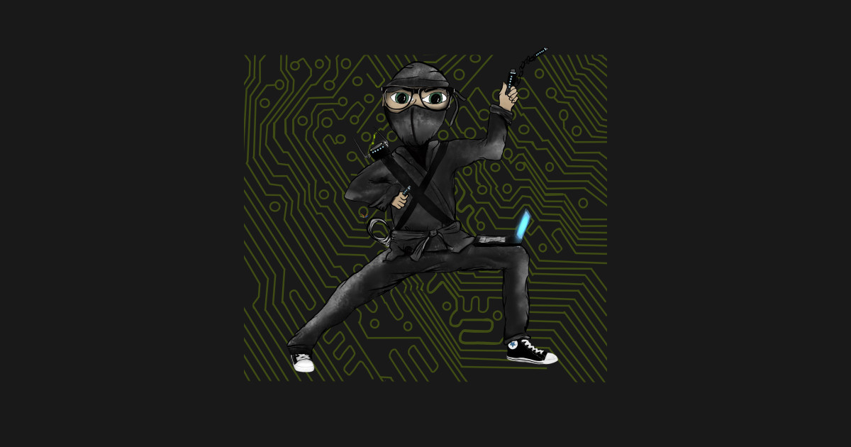 Cyber Ninja - Cyber - T-Shirt | TeePublic