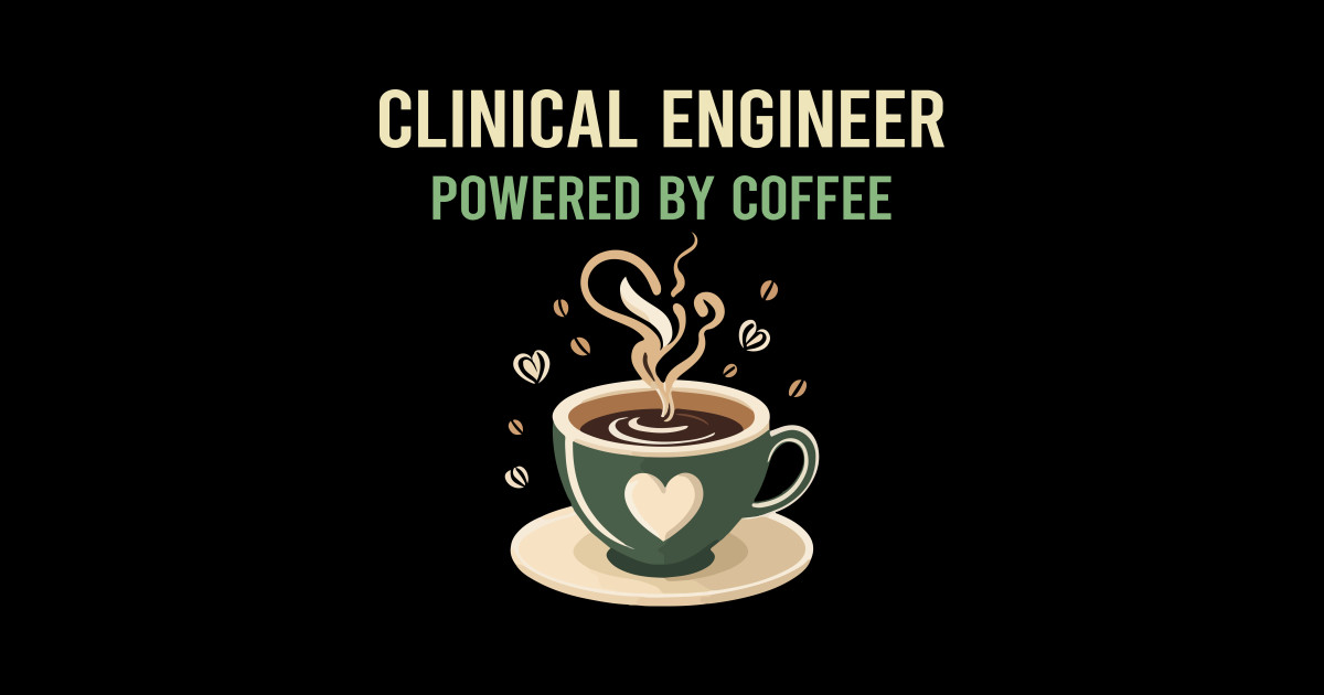 Powered By Coffee Clinical Engineer - Clinical Engineer - Sticker ...