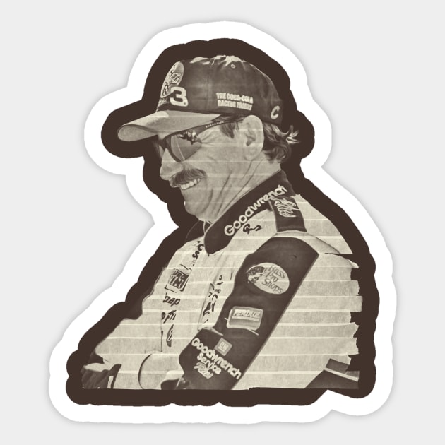 Dale Earnhardt - paper tape - Dale Earnhardt - Sticker | TeePublic