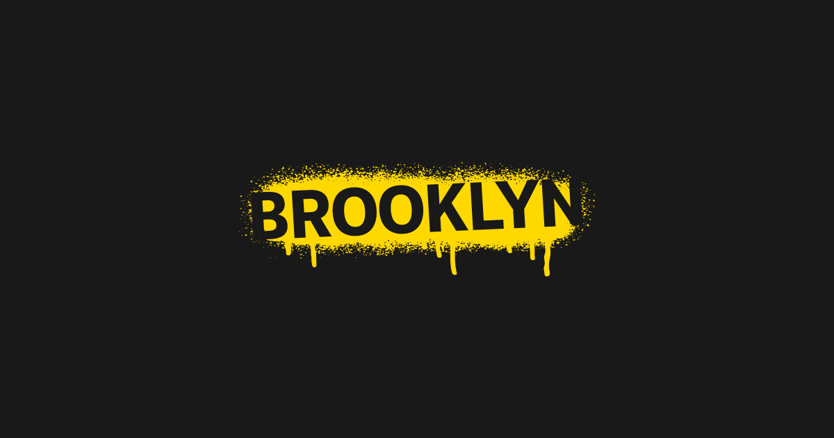 Brooklyn Drip Spray Paint - Brooklyn - T-Shirt | TeePublic