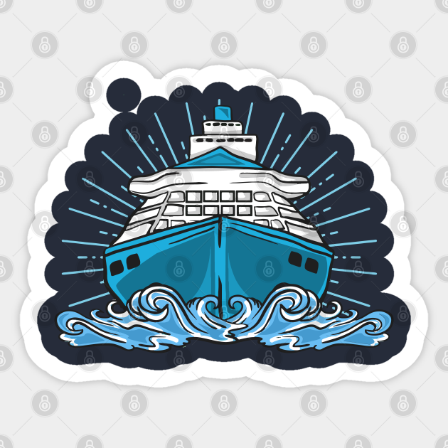 Cruise Cruising Ship Vacation Boat Trip Ocean - Cruise Ship - Sticker ...