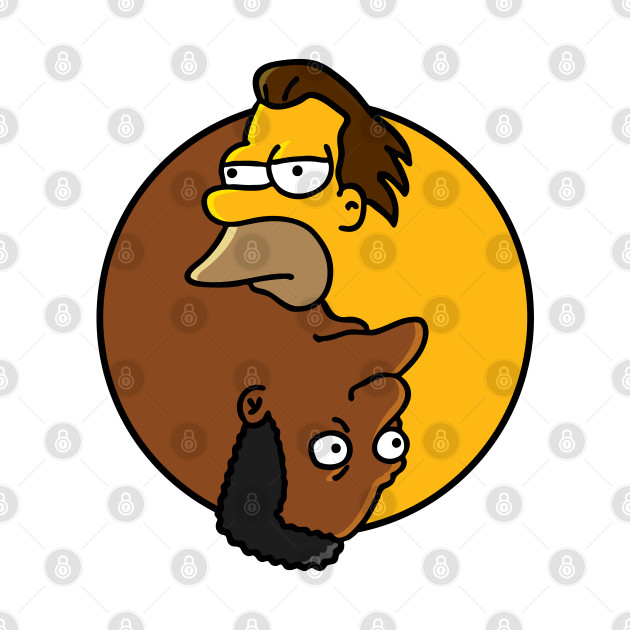 PT - L & C Yin Yang- Pocket - Simpsons - T-Shirt | TeePublic