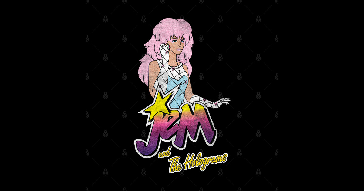 Jem and The Holograms - Jem And The Holograms - Sticker | TeePublic