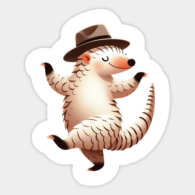 Cute Pangolin Dancing - Pangolin Dancing - Sticker | TeePublic