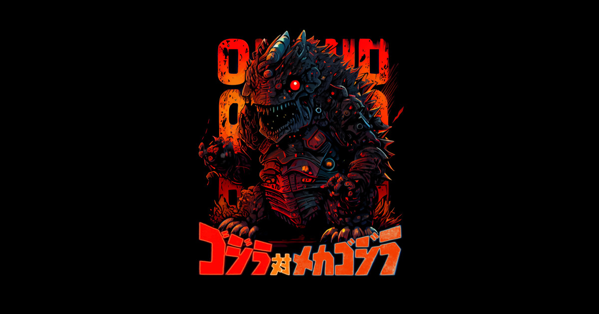 Chibi Mecha GodZilla - Godzilla - Sticker | TeePublic