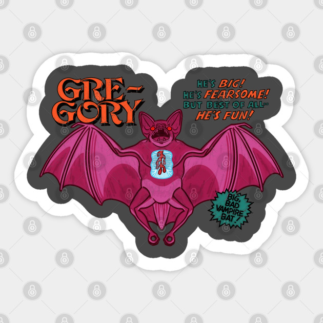 Vintage Gre-Gory Bat Advertisement - Vintage Toys - Sticker | TeePublic