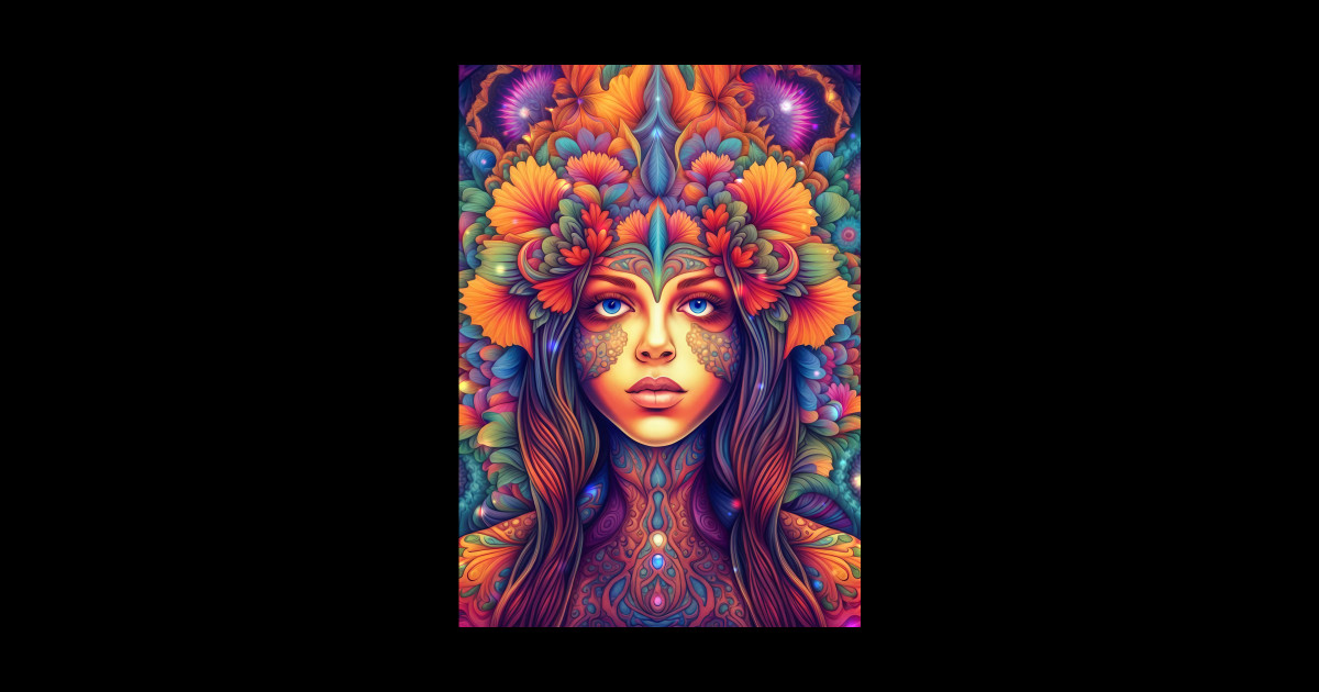 In Bloom - Psychedelic - Sticker | TeePublic