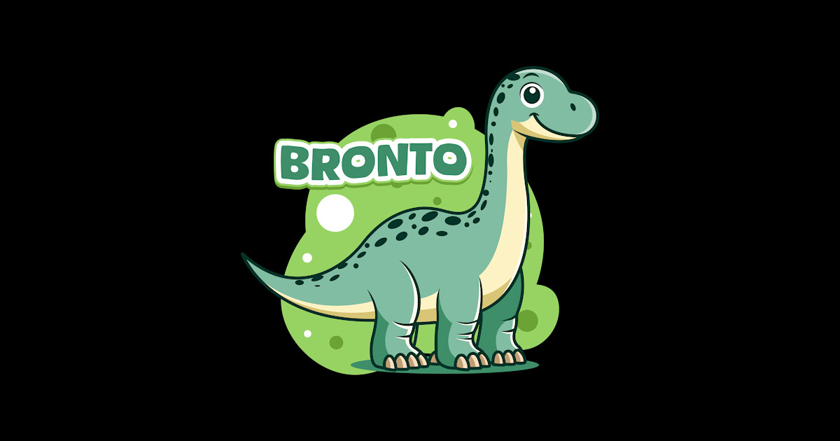 Chibi Bronto Dinosaur - Chibi Bronto Dinosaur - Posters and Art Prints ...