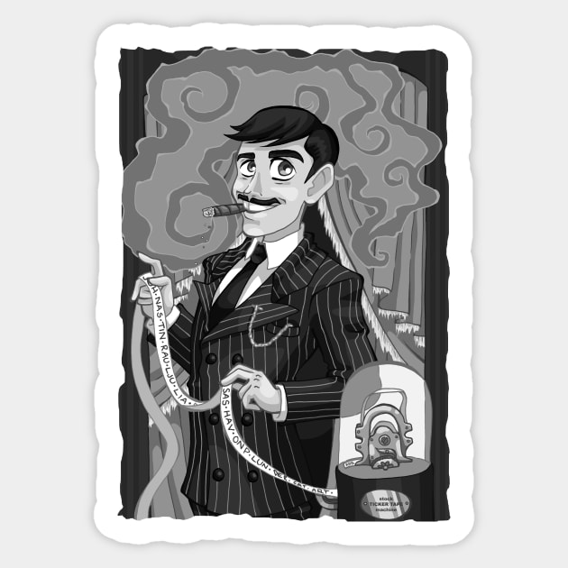 Gomez Addams Vintage - Gomez Addams - Sticker | TeePublic