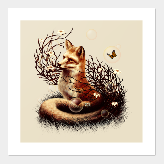 The Fox Tale - Fox - Posters and Art Prints | TeePublic