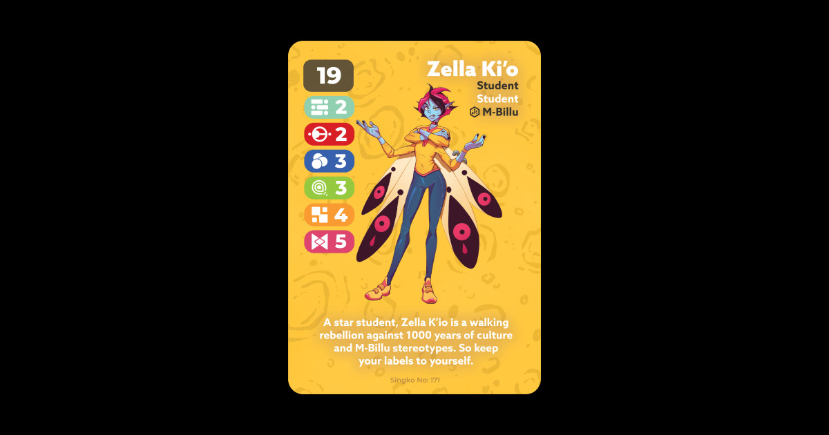 Zella - Crew Card - Card Games - Sticker | TeePublic