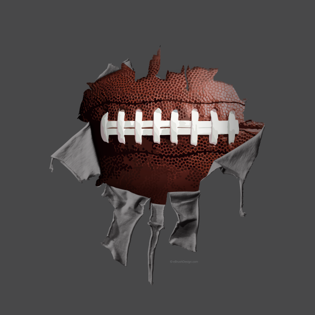 Shredded, Ripped and Torn Football - Football - Tapestry | TeePublic