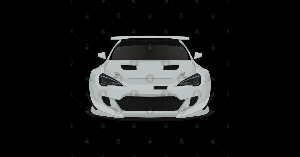 GT86 widebody Ice-silver - Toyota Gt86 - Sticker | TeePublic