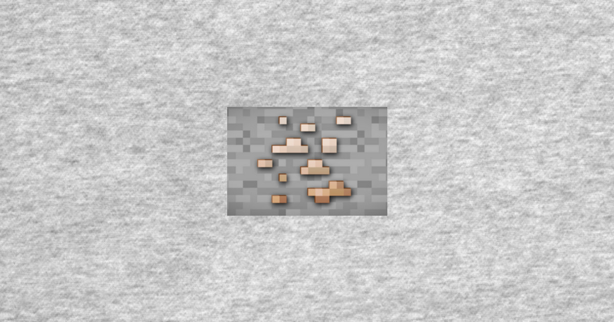 Minecraft iron ore - Minecraft - T-Shirt | TeePublic