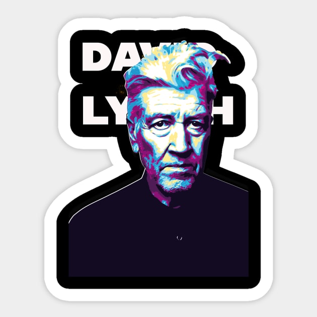 lynch david // retro 80 - David Lynch - Sticker | TeePublic