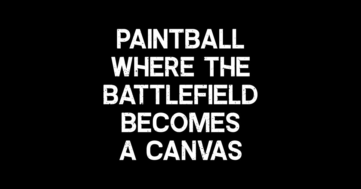 Paintball Where the Battlefield Becomes a Canvas - Paintball - Sticker ...
