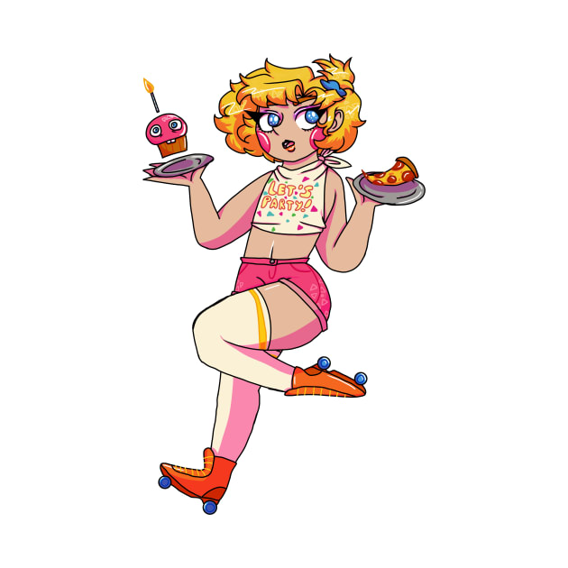Toy Chica Gijinka Transparent - Fnaf - T-Shirt | TeePublic