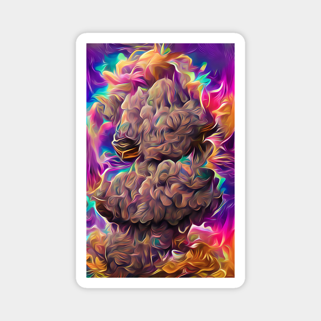 Black Honeyed Puff Prismatic Nug 420 Weed Cannabis - Nugs - Magnet ...