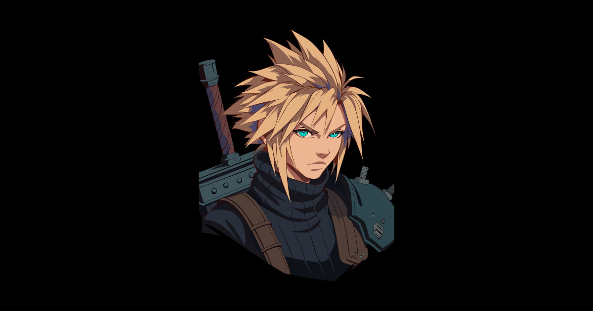 Final Fantasy VII Cloud Strife - FF7 FFVII - Cloud Strife - Posters and ...
