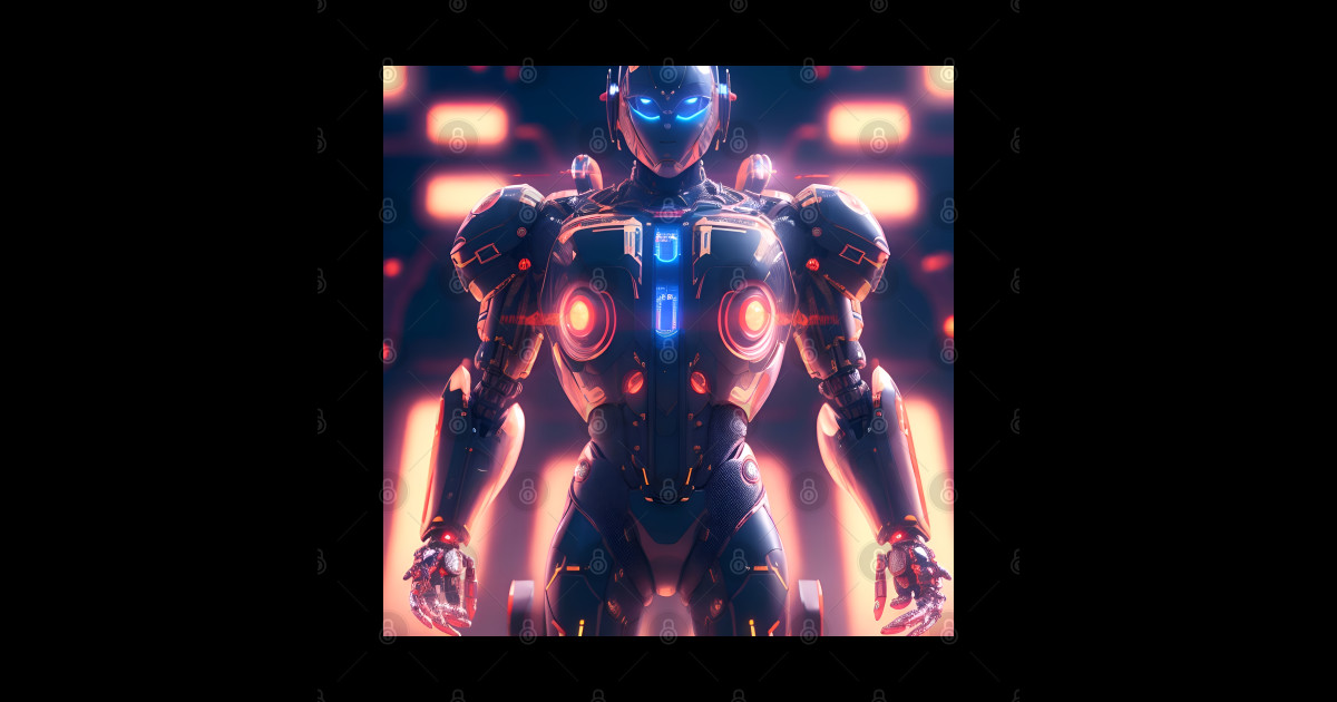 Cyberpunk Borg Robot Man - Cyberpunk 2077 - Posters and Art Prints ...