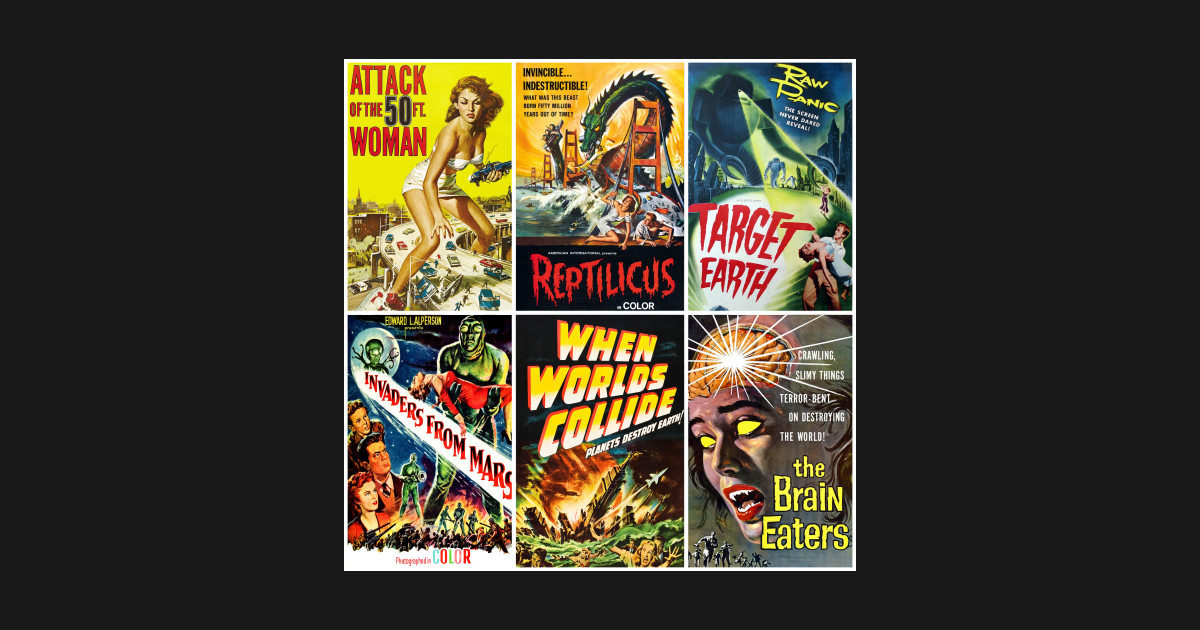 50s Sci-Fi Poster Collection - Science Fiction - T-Shirt | TeePublic