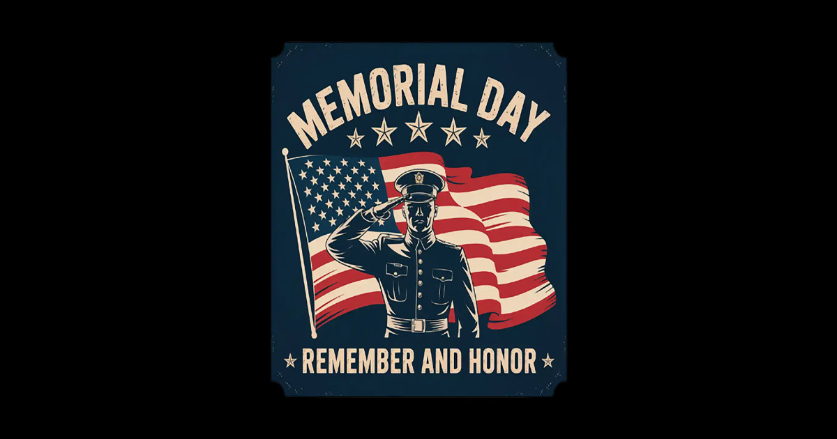 Memorial Day USA Flag Remember and Honor - Memorial Day Usa Flag ...